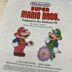 Nintendo | Other | Vintage Super Mario Bros Book Nintendo 989 190s 90s ...